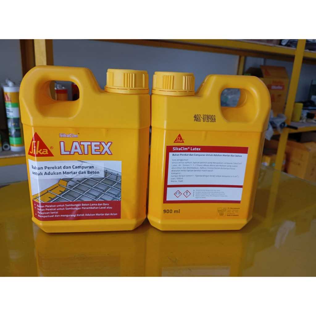 Jual SikaCim LATEX 900ml, Bahan perekat dan campuran untuk adukan ...