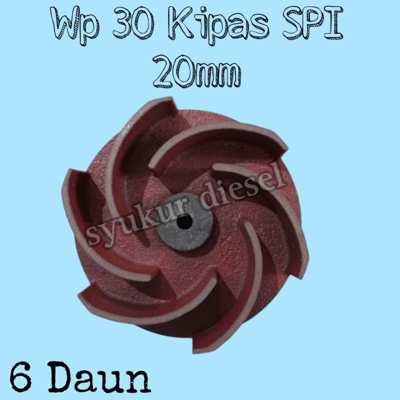 Jual Kipas Impeller Alkon Wp 30 3 Inchi // Kipas 6 Daun Impeller Wp 30 ...