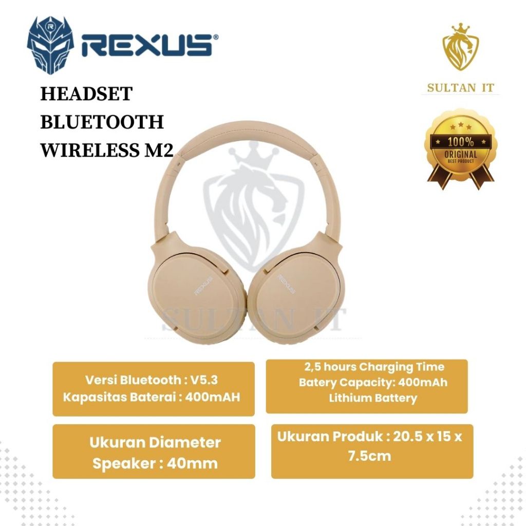 Jual Rexus Headset Bluetooth Wireless M2 ORIGINAL | Shopee Indonesia