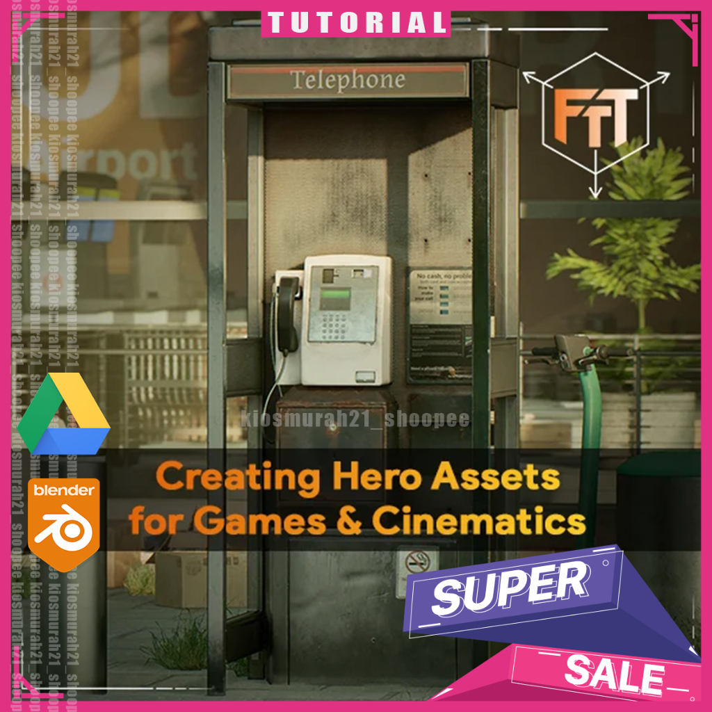Jual Creating Hero Assets for Games & Cinematics Blender 3D Tutorial ...