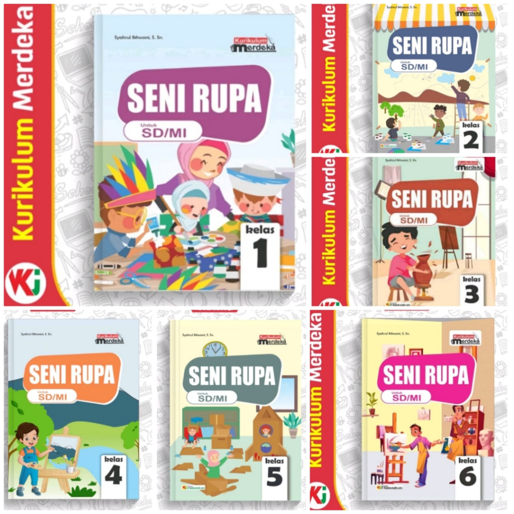Jual ORI harga satuan buku teks seni rupa kurikulum merdeka untuk SD/mi penerbit WKJ | Shopee ...