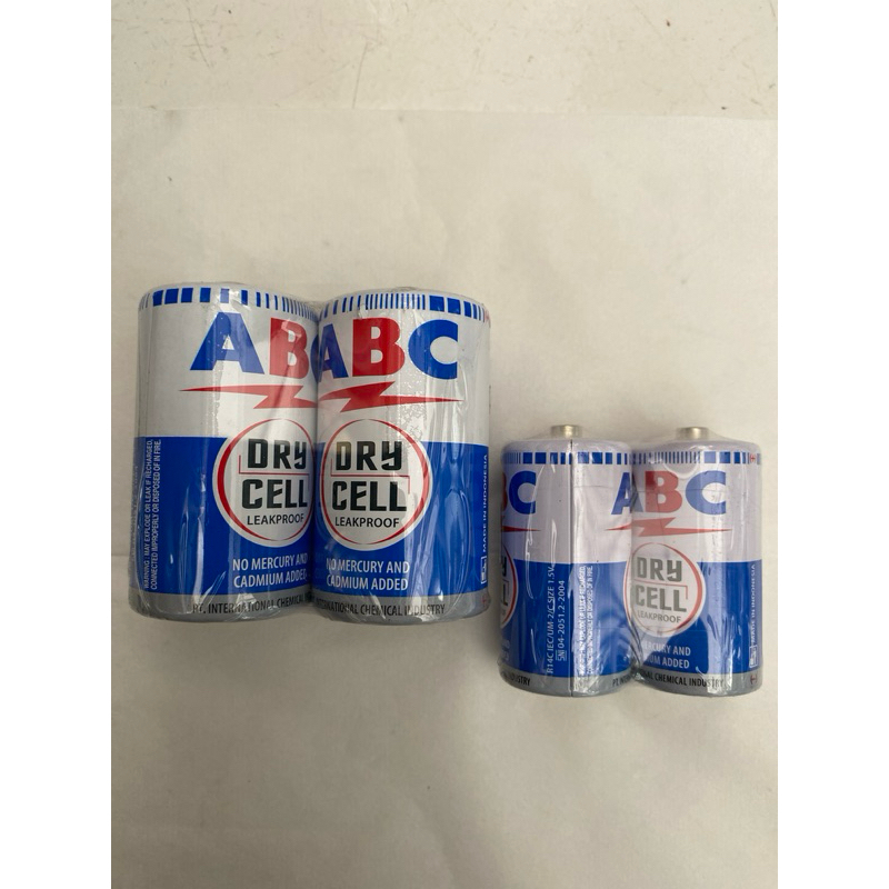Jual Batu Baterai ABC |Kecil | Besar | Tanggung | isi 2 | Baterai Besar ...