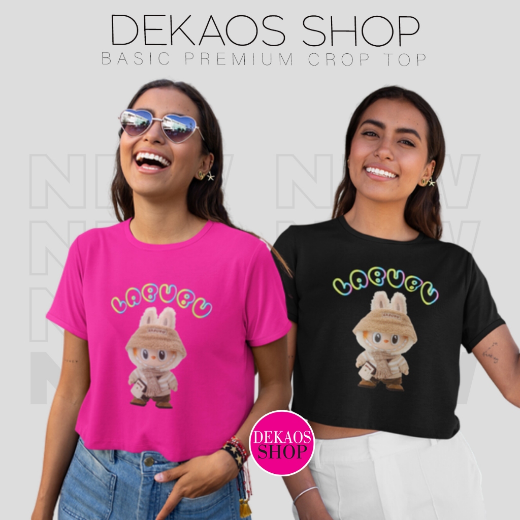 Jual KAOS LABUBU CROP TOP LABUBU BAJU LABUBU THAILAND CROP TOP OVERSIZE ...