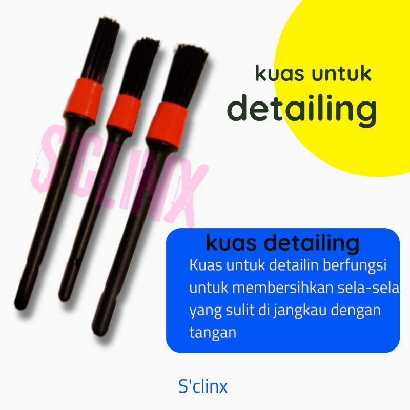 Jual s'clinx kuas detailing kuas cuci kendaraan mobil dan motor harga ...