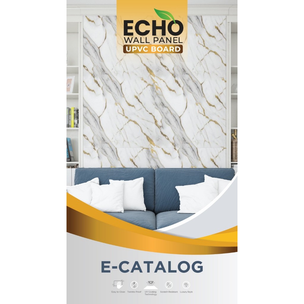 Jual Echo UPVC Panel Series Motif Elegant / UV Panel 3mm untuk Dinding ...