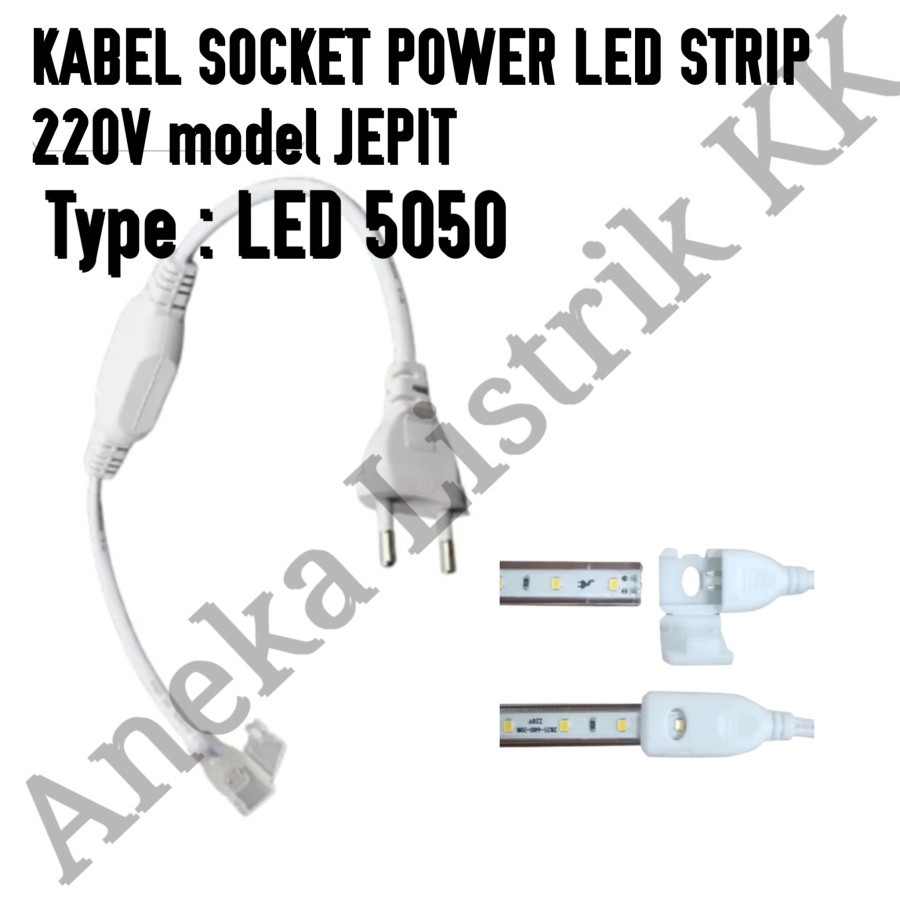 Jual KABEL SOCKET LED ROL SELANG SMD 5050 2835 120 LAMPU LED 2835 144 ...