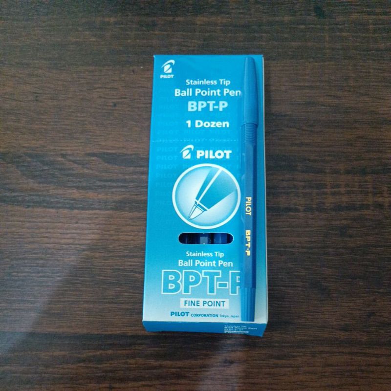 Jual Ball point pen Pilot BTP-P / Pulpen pilot BIRU isi 12 pcs | Shopee ...