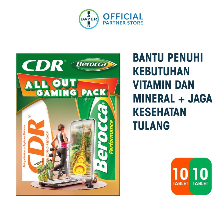 Jual [Gaming Pack] CDR Suplemen Kalsium Vitamin C, D, dan B6 Rasa Jeruk ...