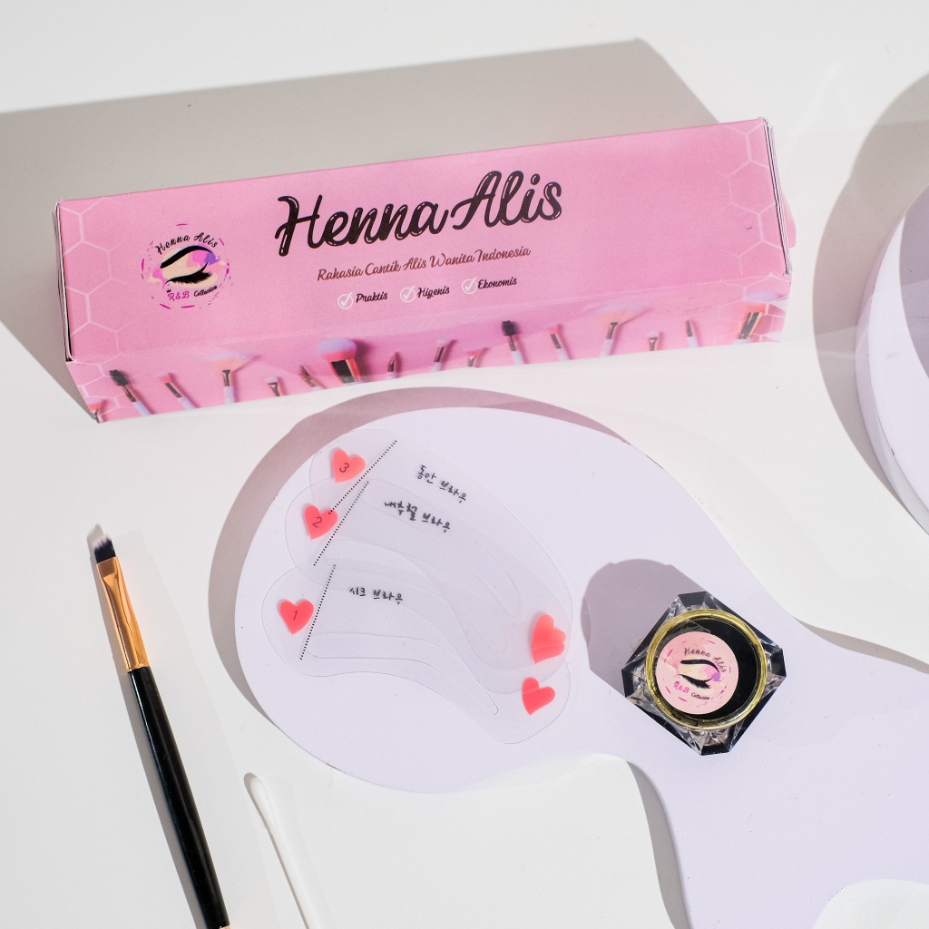 Jual Henna Alis 2 WARNA R&B - Halal Tahan 3-5 Hari FREE PENSIL ALIS ...