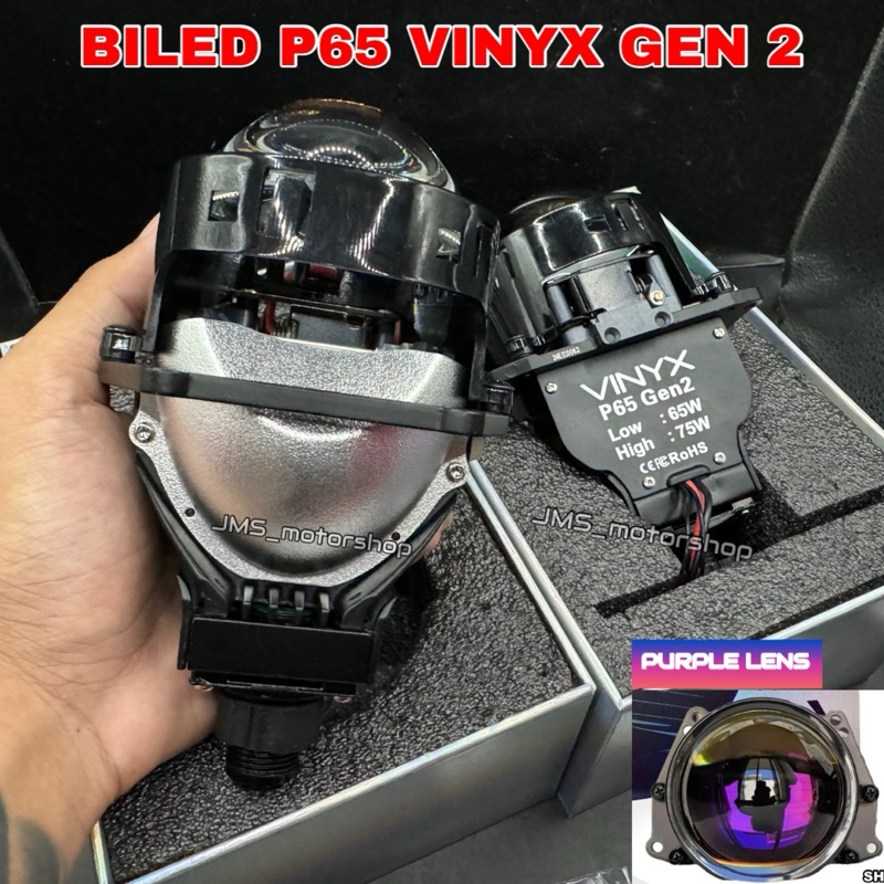 Jual ORIGINAL BILED PROJECTOR VINYX P65 GEN 2 3 INCHI PURPLE LENS 65W ...