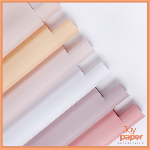 Jual 20 Lembar Full Color Polos Cellophane Wrapping Paper Kertas Bunga ...