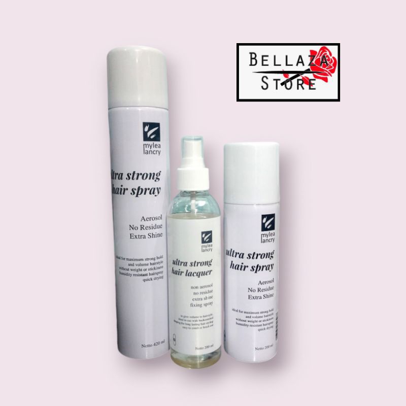 Jual Mylea Lancry Ultra Strong Hair Spray 200 ml | Shopee Indonesia