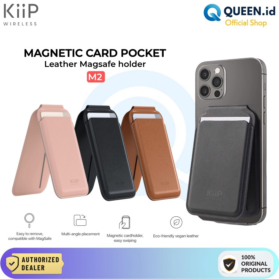 Jual KiiP M2 Magnetic Phone Card Holder Magsafe Wallet Slim Leather ...