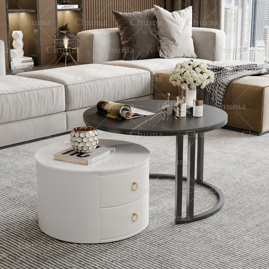 Jual 60+80CM&Garansi Meja rakit minimalis Kopi laci Batu Tulis Cerah ...