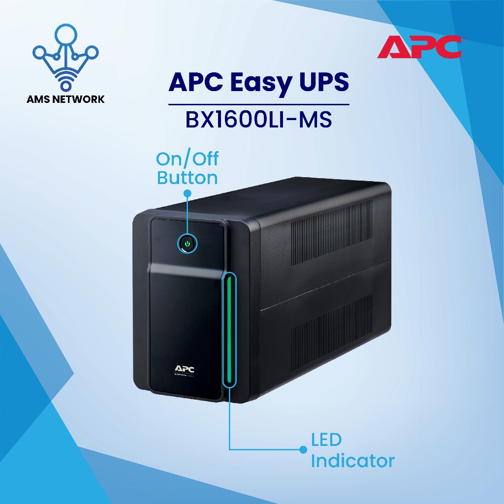 Jual UPS 900 Watt APC BX1600MI-MS UPS 1600VA | Shopee Indonesia