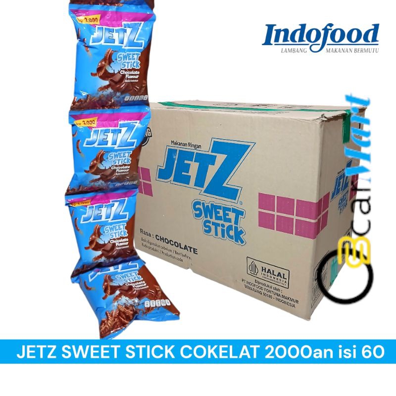 Jual Snack JETZ Sweet Stick Cokelat isi 60 / 6 Renceng | Shopee Indonesia