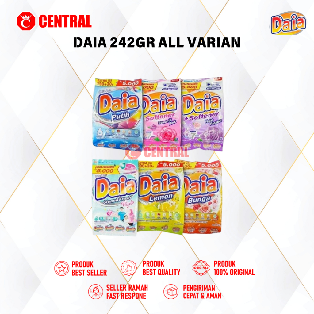 Jual DAIA DETERJEN BUBUK 242 Kemasan 5000-an | Shopee Indonesia