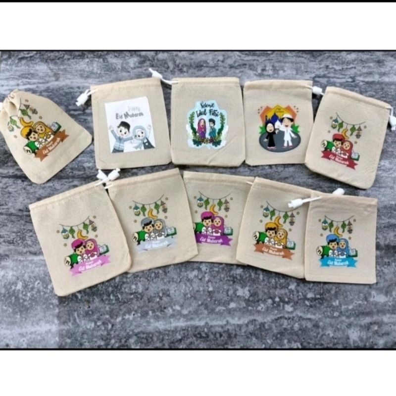 Jual 12 PSC pouch serut mini lucu simpel | Shopee Indonesia