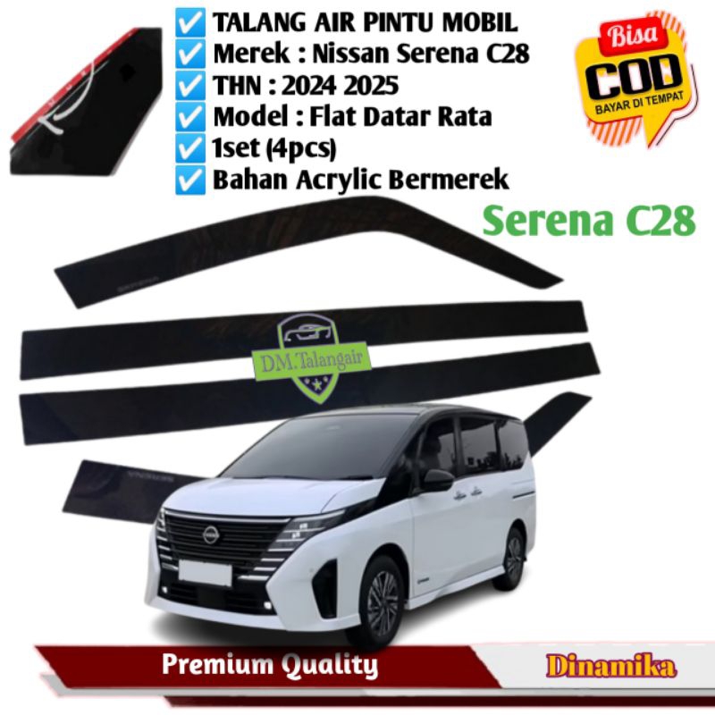 Jual talang air mobil Nissan Serena C28 THN 2024 2025 Premium Quality 4pintu | Shopee Indonesia