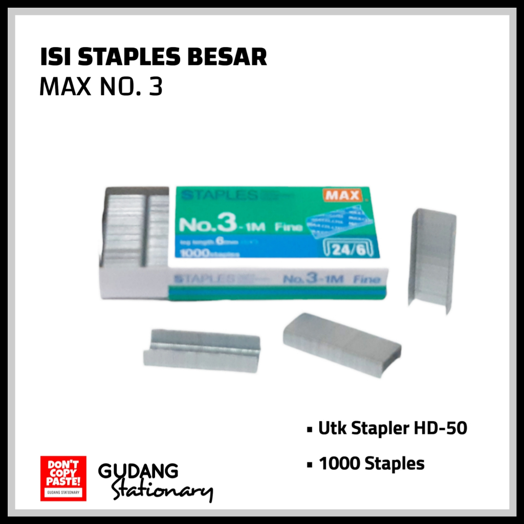 Jual Isi Staples Besar No.3 MAX | Shopee Indonesia
