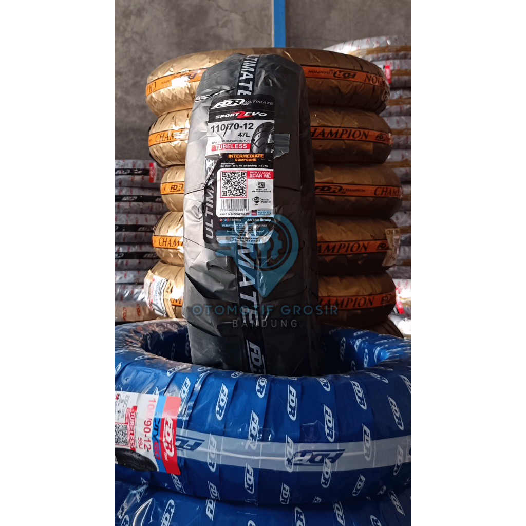 Jual CUCI GUDANG BAN FDR ULTIMATE SPORT Z EVO 110/70 120/70 Ring 12 ...