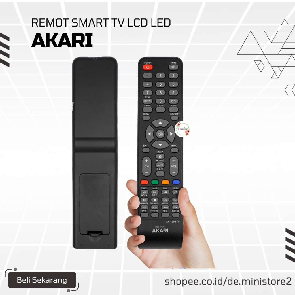 Jual REMOT REMOTE SMART TV AKARI LCD LED TIPE RC-99 / AT-54 / LE-32 ...