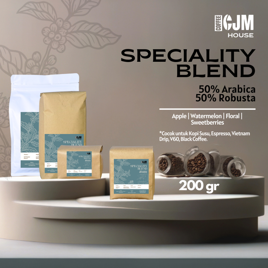 Jual 200Gr 50% Arabica 50% Robusta | CJM Coffee House | Kopi Premium ...