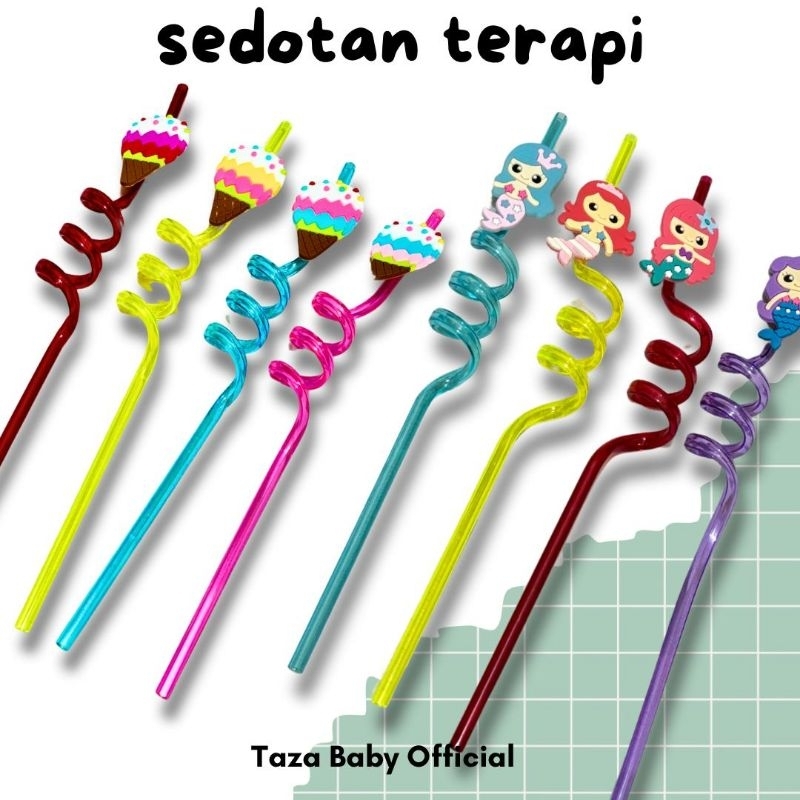 Jual SEDOTAN TERAPI WICARA / Sedotan Spiral Ulir / Sedotan Oromotor ...
