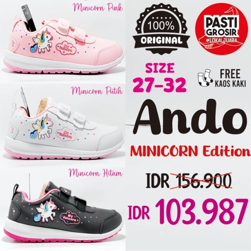Jual Ando Perekat Cewek Warna Ukuran 25-32 Pink Hitam Putih Ando ...