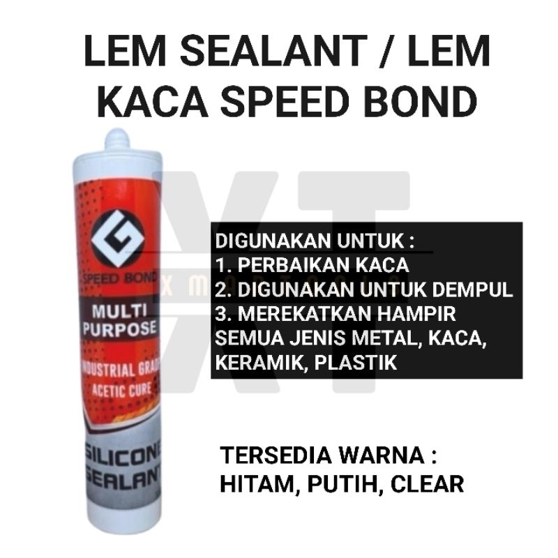 Jual Lem Sealant / Lem kaca Aquarium Speed Bond - Lem Silikon Silen ...