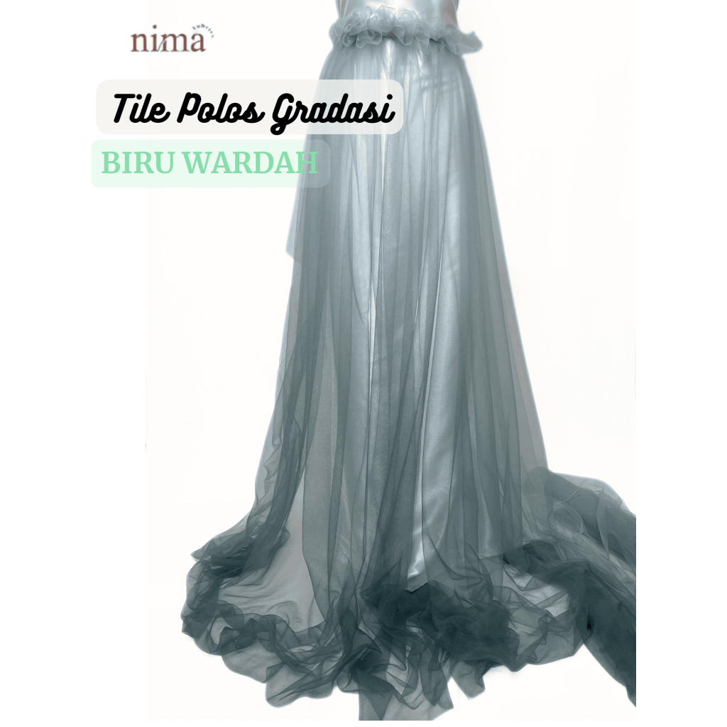 Jual 1/2 meter Kain Soft Tulle / Kain Tile Polos / Kain Tile meteran ...