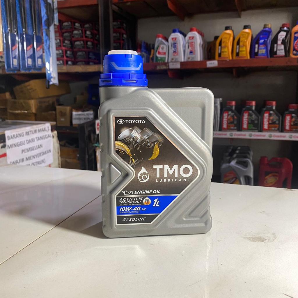 Jual TOYOTA Oli Mesin TMO Lubricant SAE 10W-40 API SN Engine Oil Gasoline - 1L | Shopee Indonesia