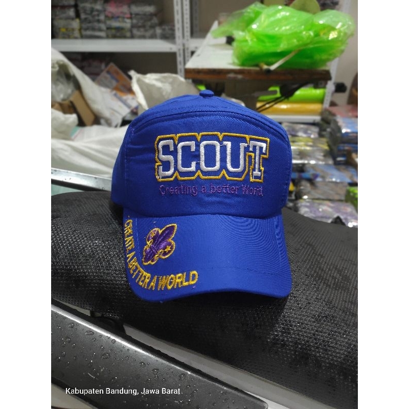 Jual Topi biru lapangan Pramuka drill | Shopee Indonesia