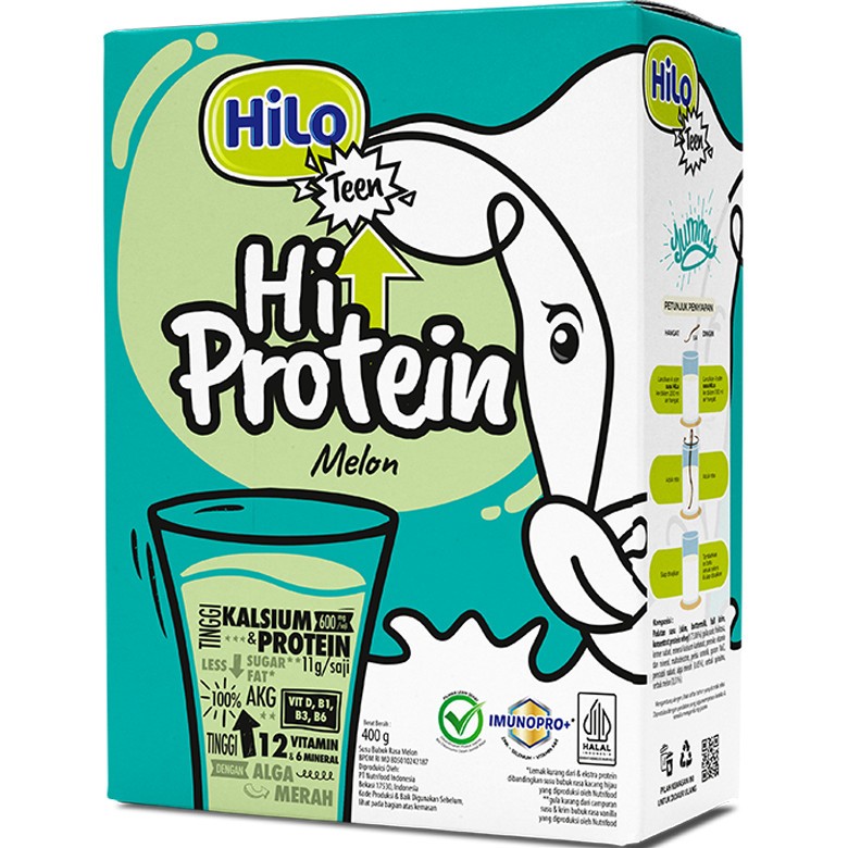 Jual hilo teen susu high protein melon box 400gr | Shopee Indonesia