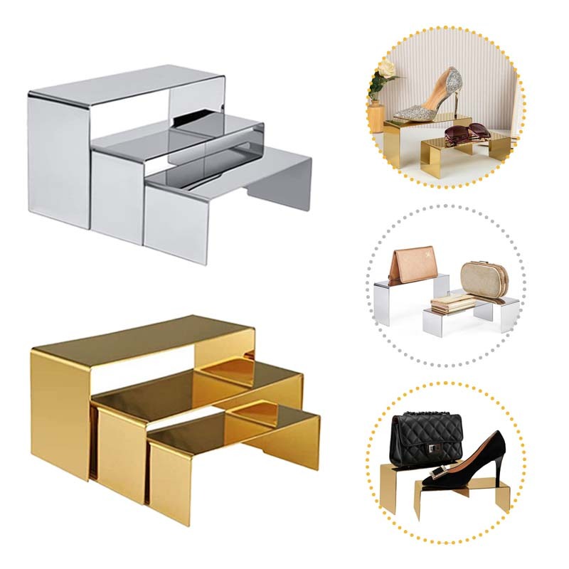 Jual 3 pcs /Set Rak Display Meja Tangga Pajangan Rak Aesthetic ...