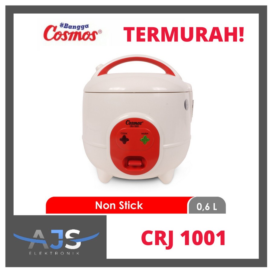 Jual COSMOS RICE COOKER CRJ 1001 COOKER MINI 0.6 LITER GARANSI RESMI ...