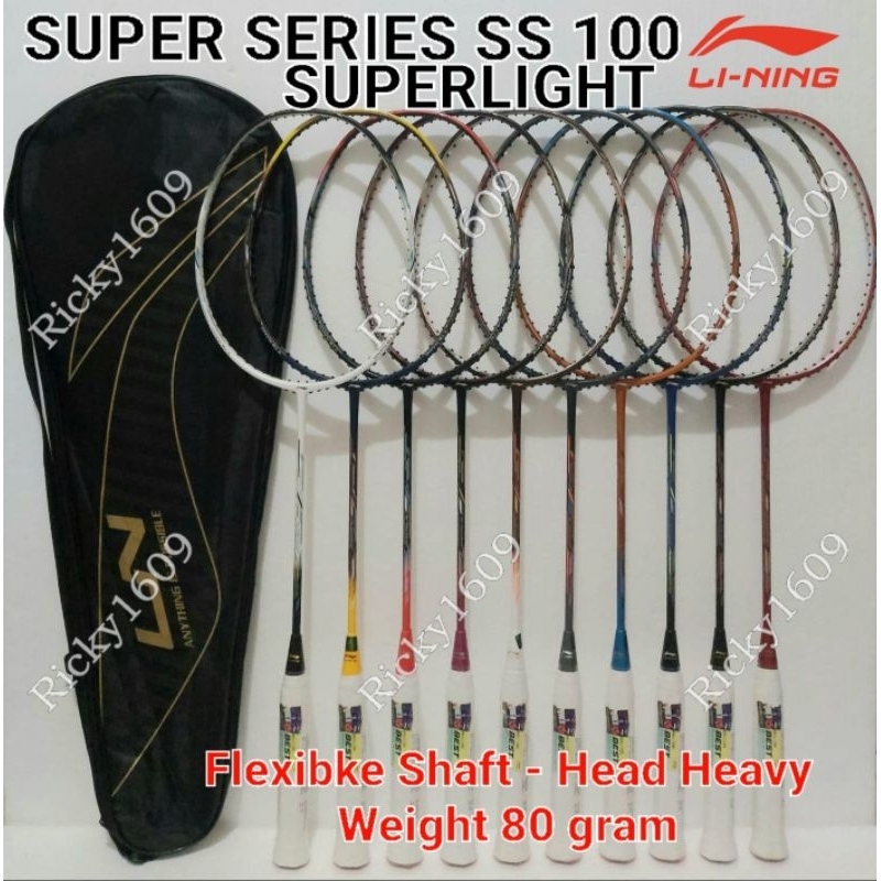 Jual RAKET LINING SUPER SERIES SS 100 SUPER LIGHT - RAKET BADMINTON ...