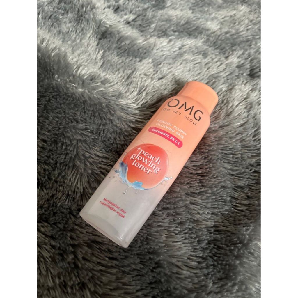 Jual OMG OH MY GLOW Peach Glowing Toner wajah 100 ml | Shopee Indonesia