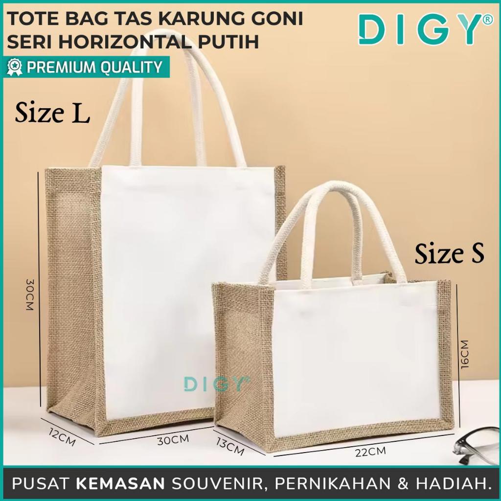Jual Tote Bag Tas Karung Goni Serbaguna / Tas Kanvas Hand Bag Muji ...