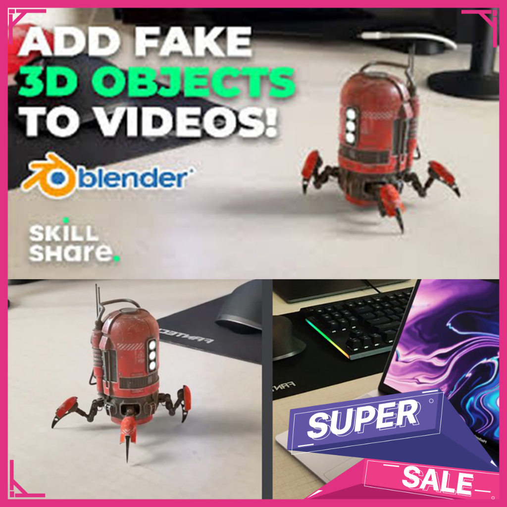 Jual Easy VFX in Blender 3D - Adding Realistic CGI to Footage - Blender ...
