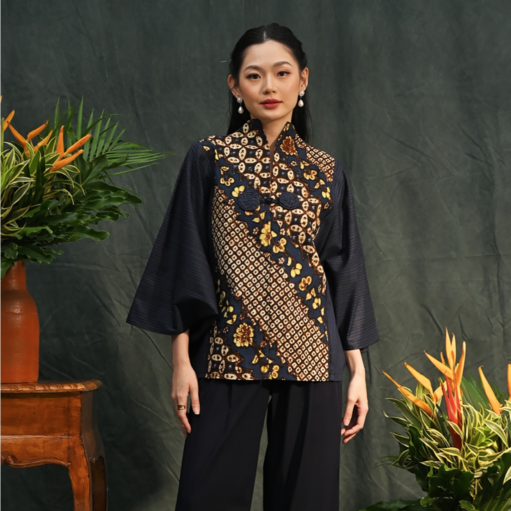 Jual NONA RARA - Wing Tulis Sogan T3146, Baju kerja blouse batik wanita ...