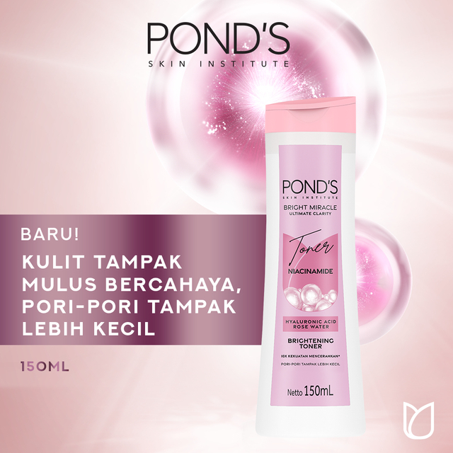 Jual Ponds Bright Beauty Brightening Toner 150ml with Hyaluronic Acid ...
