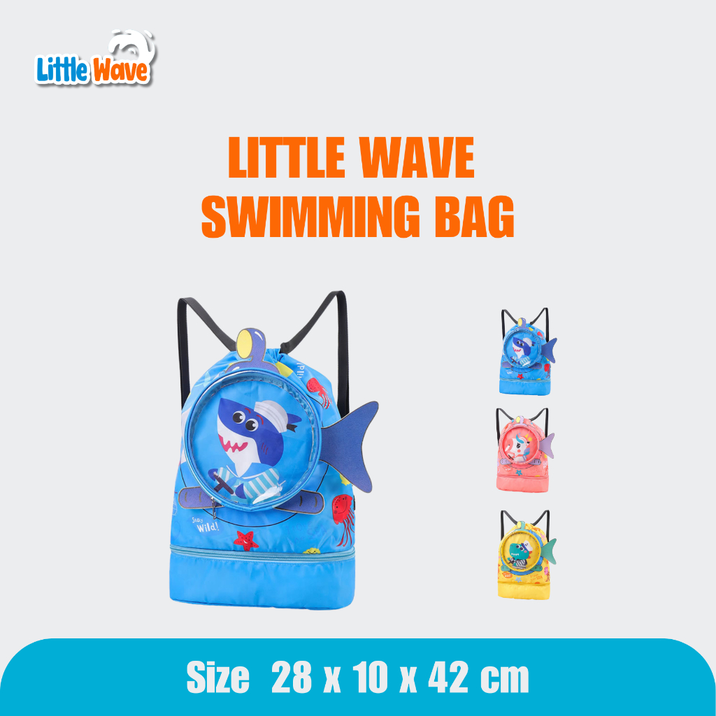 Jual Little Wave Swimming Bag Tas Renang Serut Anak Anti Air Waterproof ...