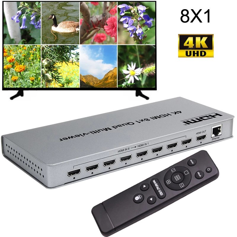 Jual Multi Viewer HDMI 8x1 Multiview Display 4K Splitter Switch HDTV ...