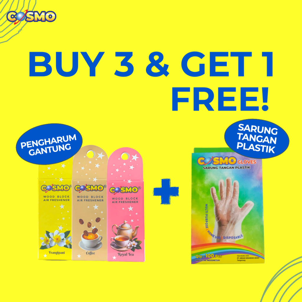 Jual COSMO ORGANIC BLOCK AIR FRESHNER ALL VARIAN BUY 3 GET 1 Sarung ...