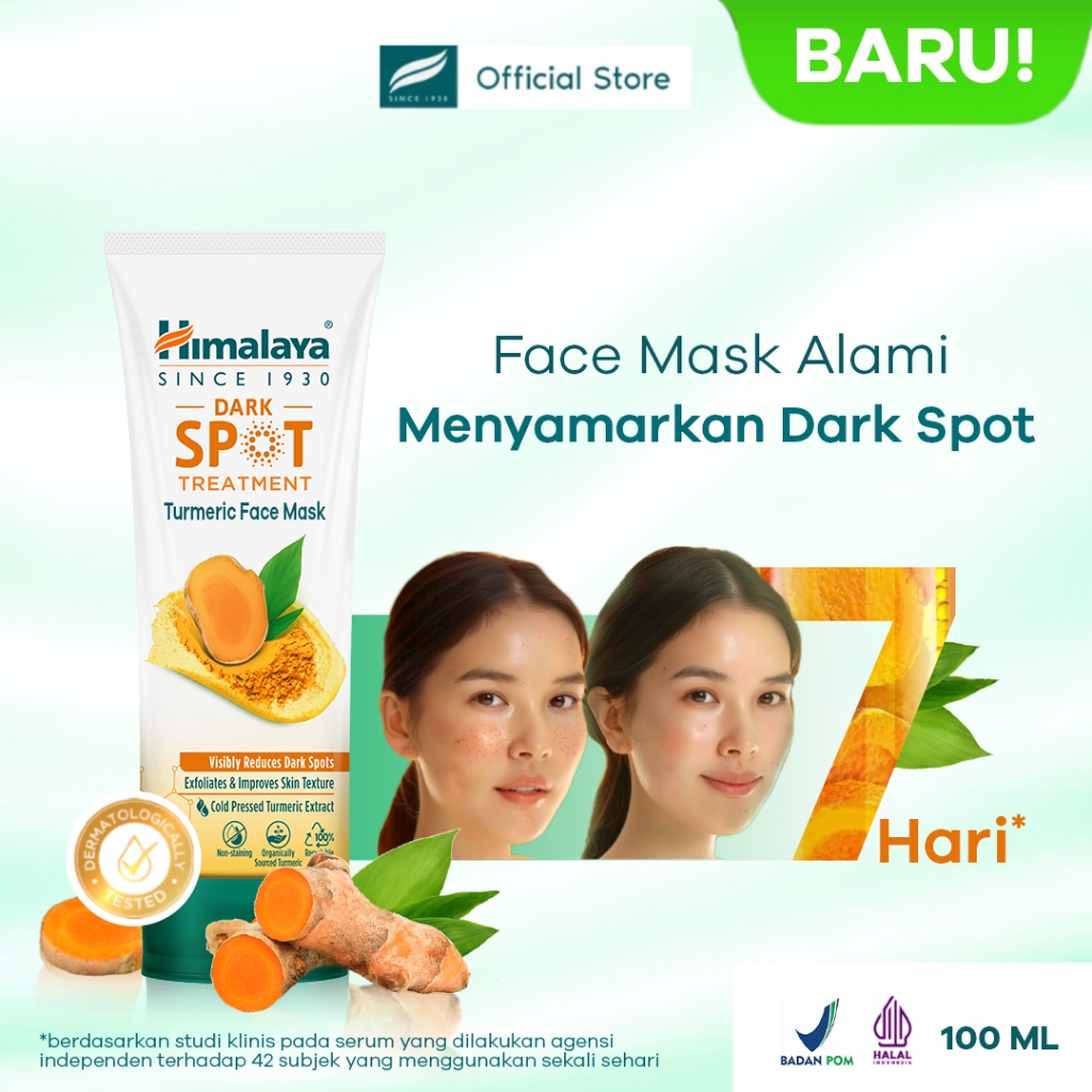 Jual Himalaya Dark Spot Treatment Turmeric Face Mask 100ml | Shopee ...