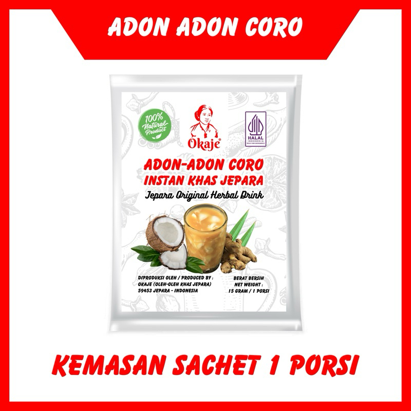Jual Okaje Adon Adon Coro Kemasan Sachet | Oleh Oleh Khas Jepara | Shopee Indonesia