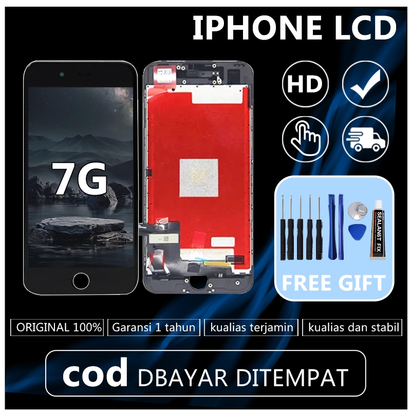 Jual LCD iphone 7g HD TOUCHSCREEN ORIGINAL 100% FULL SET【ORIGINAL ...