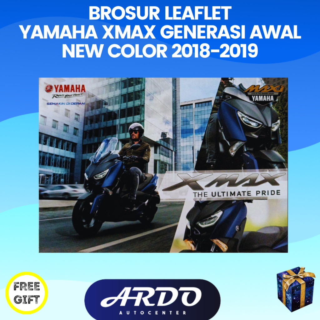 Jual Brosur katalog motor Yamaha Xmax Generasi awal New Color 2018-2019 ...