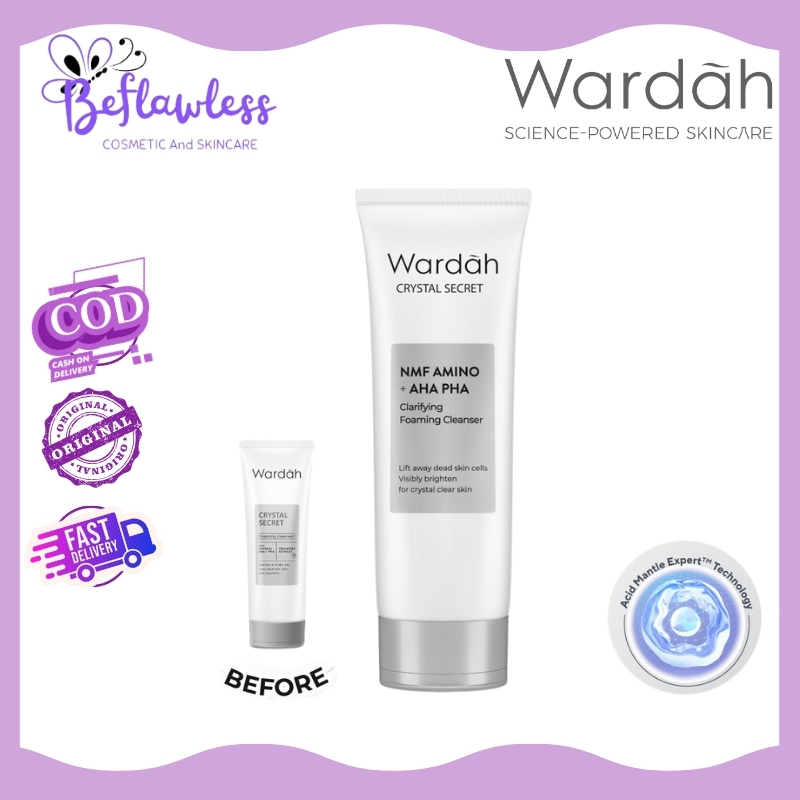 Jual Wardah Crystal Secret Foaming Cleanser 100ml | Shopee Indonesia